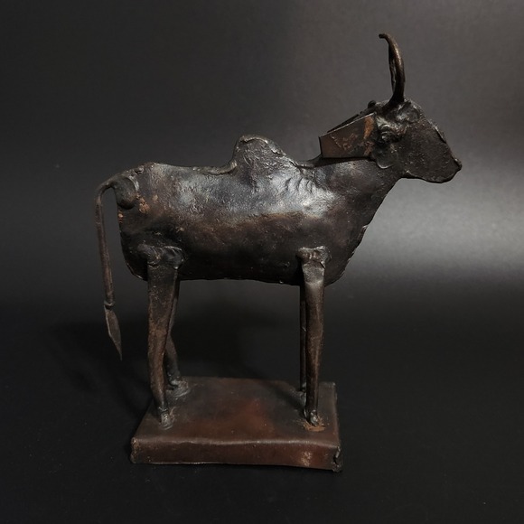 Art | Benin Style Bronze Indian African Water Buffalo Sculpture ...